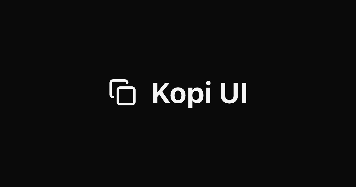 Number Field | Kopi UI Number Field | Kopi UI